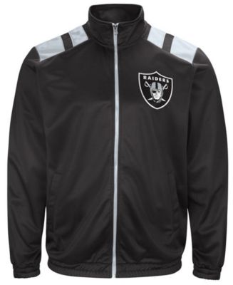 G-III Sports Men's Oakland Raiders Broad Jump Track Jacket - Macy's