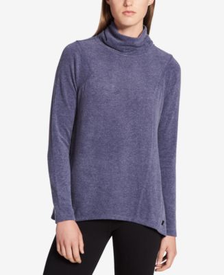Calvin Klein Performance Mock-Neck High-Low Top - Macy's