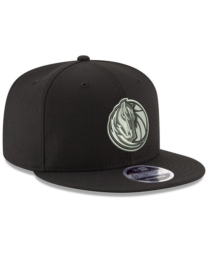 New Era Dallas Mavericks Black on Shine 9FIFTY Snapback Cap - Macy's