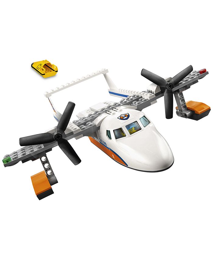 LEGO® City 141-Pc. Sea Rescue Plane Set 60164 - Macy's