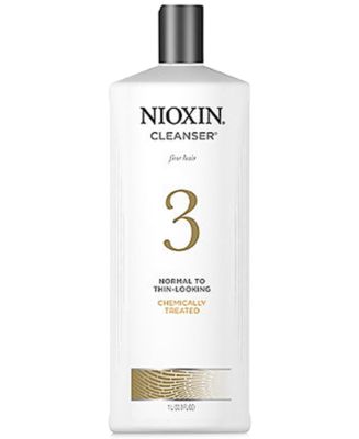 Nioxin System 3 Cleanser, 33.8-oz., from PUREBEAUTY Salon & Spa - Macy's