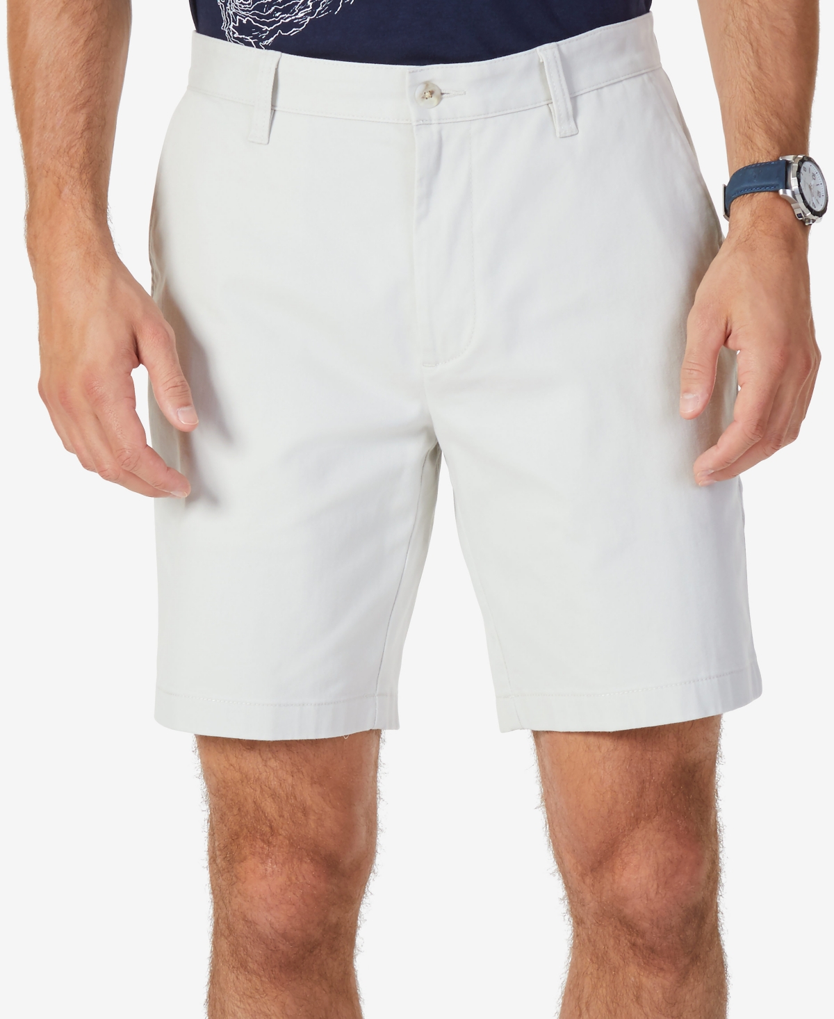 Click here for Nautica Classic-Fit 8.5 Stretch Chino Flat-Front D... prices