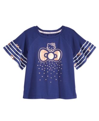 Hello Kitty Ruffle-Sleeve T-Shirt, Toddler Girls - Macy's