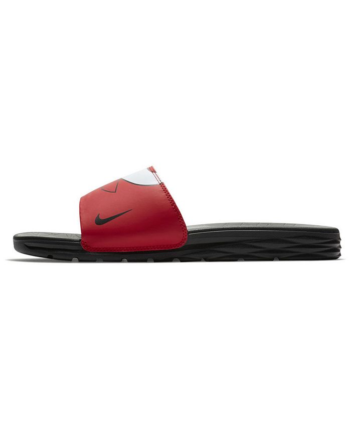 Nike Men's Chicago Bulls Benassi Solarsoft Slides - Macy's