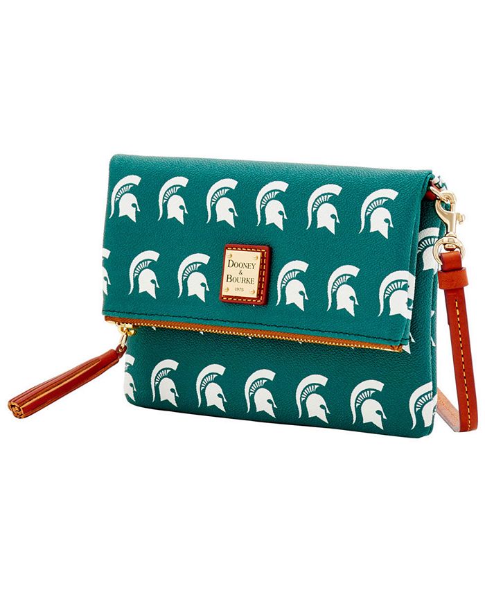 Dooney & Bourke Michigan State Spartans Foldover Crossbody Purse - Macy's