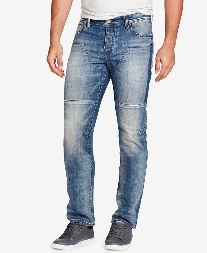 WILLIAM RAST Men's Slim-Fit Stretch Moto Jeans - Macy's