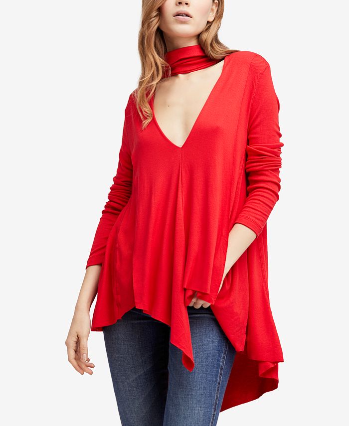 Free People Uptown Turtle Choker-Neck Top - Macy's