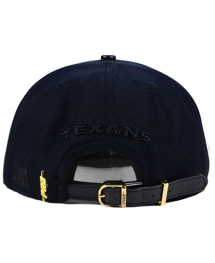 Pro Standard Houston Texans Black and White Strapback Cap - Macy's