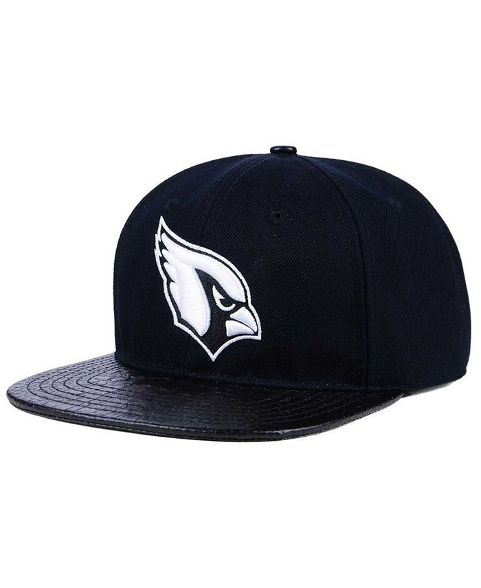 Pro Standard Arizona Cardinals Black and White Strapback Cap - Macy's