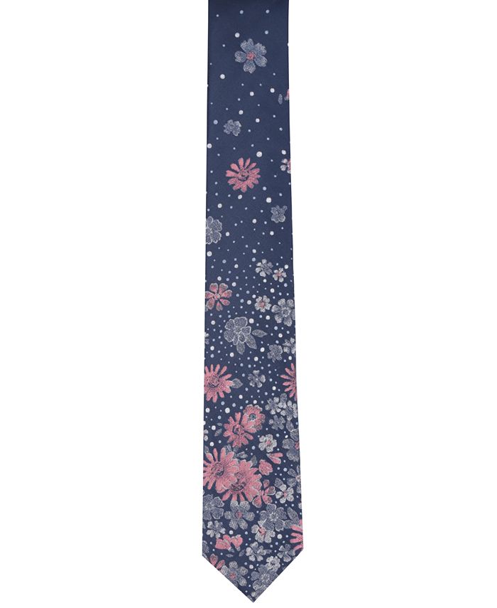 Bar III Men's Lama Floral Skinny Tie, Created for Macy's - Macy's
