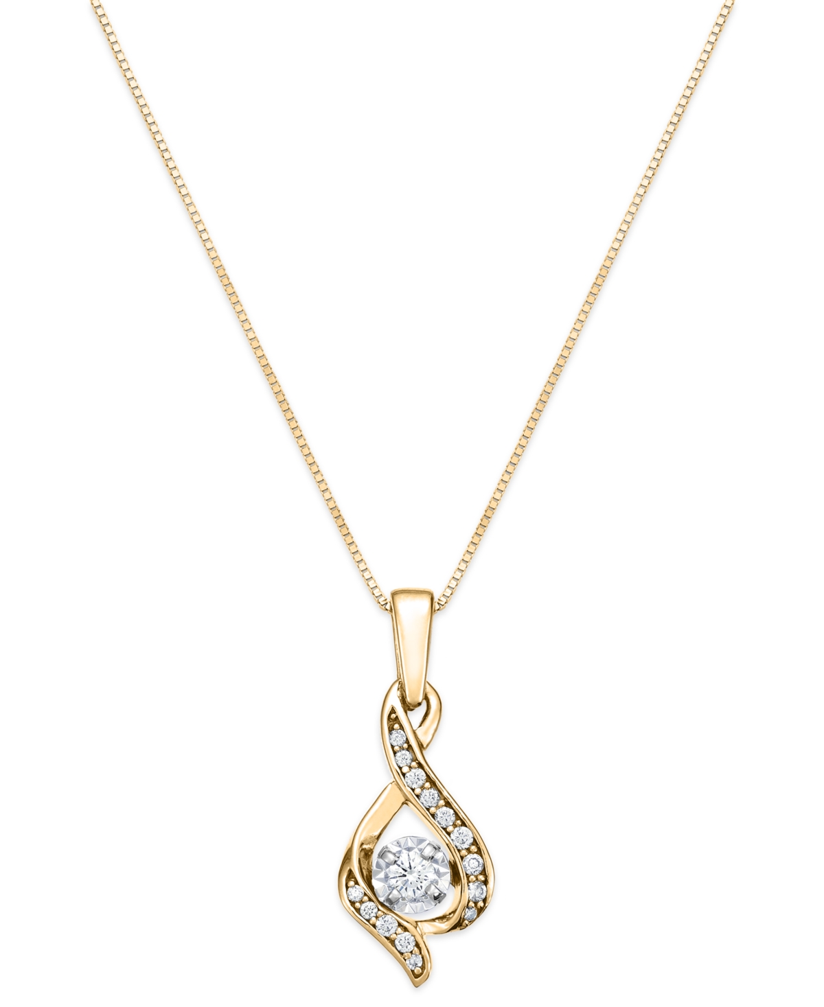 Click here for Diamond Teardrop 18 Pendant Necklace in 14k White... prices
