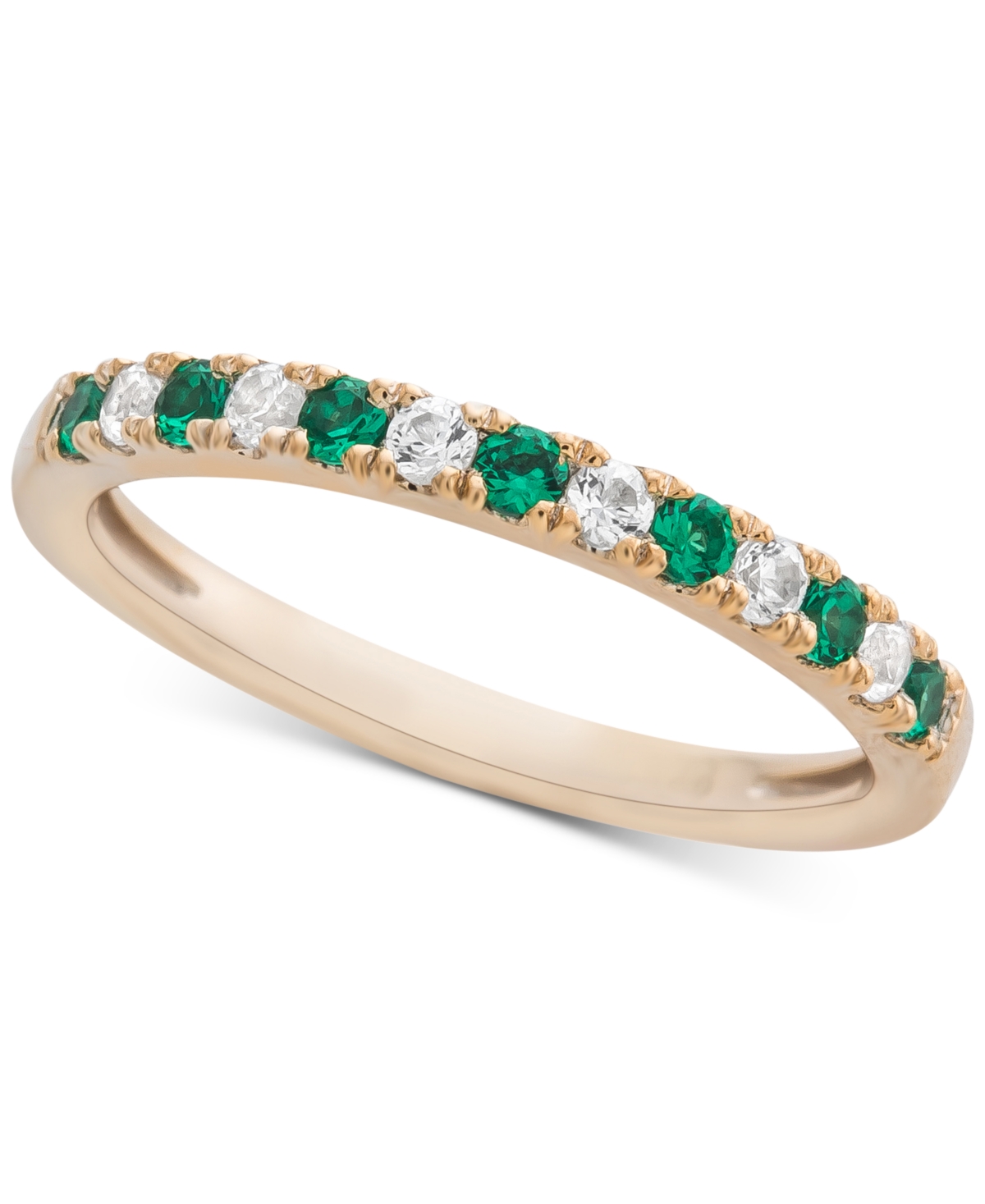 Click here for Emerald (1/5 ct. t.w.) & Diamond (1/6 ct. t.w.) Ba... prices