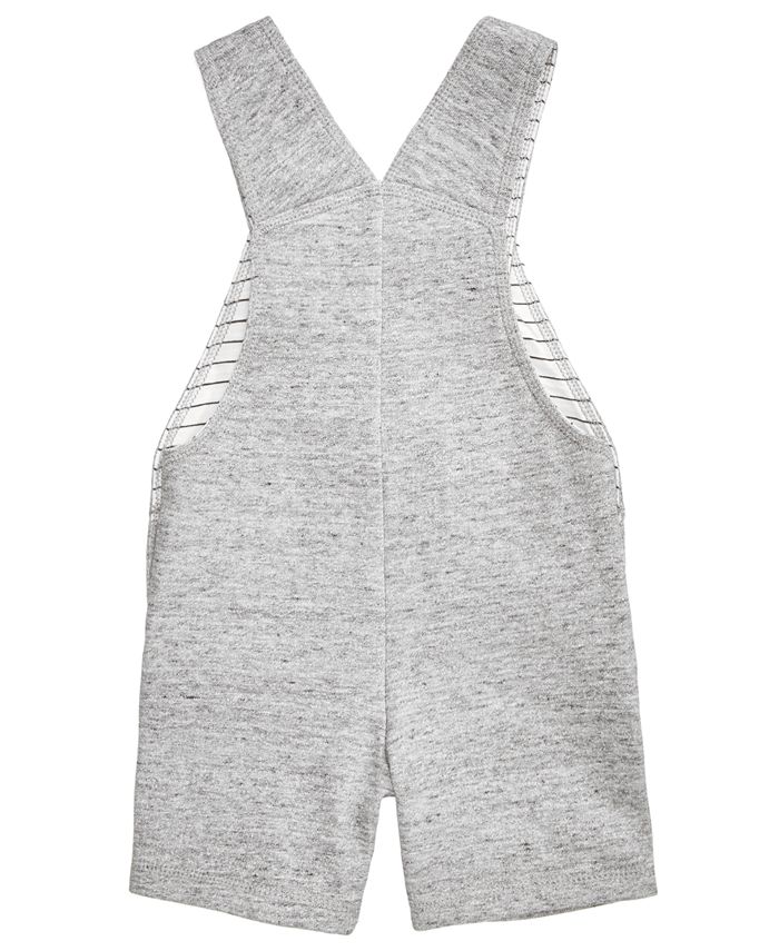 First Impressions 2-Pc. Striped T-Shirt & Puppy Overall Set, Baby Boys, Created for Macy's - Macy's