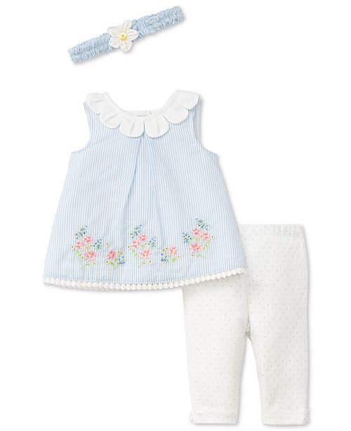 Little Me 2-Pc. Petal-Border Tunic & Leggings Set, Baby Girls & Reviews ...