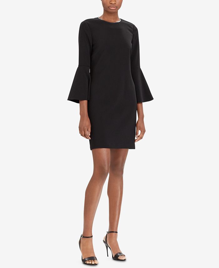 Polo Ralph Lauren Cady Bell-Sleeve Dress - Macy's