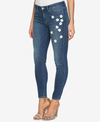 CeCe Embellished Skinny Jeans - Macy's