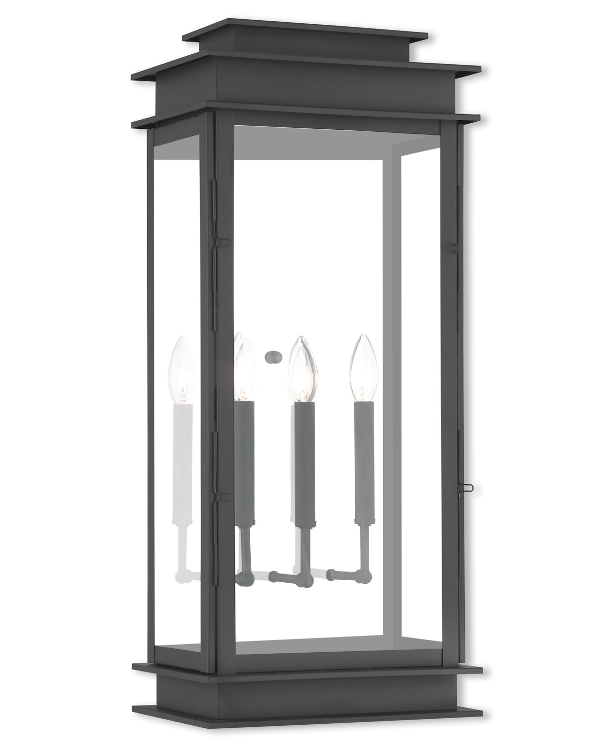 Click here for Livex Princeton 3-Light Lantern - Black prices
