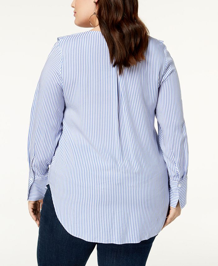 Soprano Trendy Plus Size Ruffled Blouse - Macy's