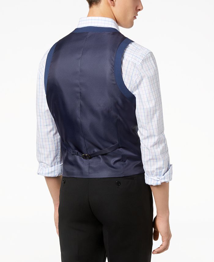 Bar III Men's Slim-Fit Active Stretch Performance Wool Vest, Created ...