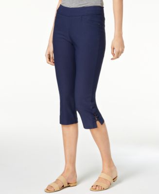 Lee Platinum Elena Embellished Capri Pants - Macy's