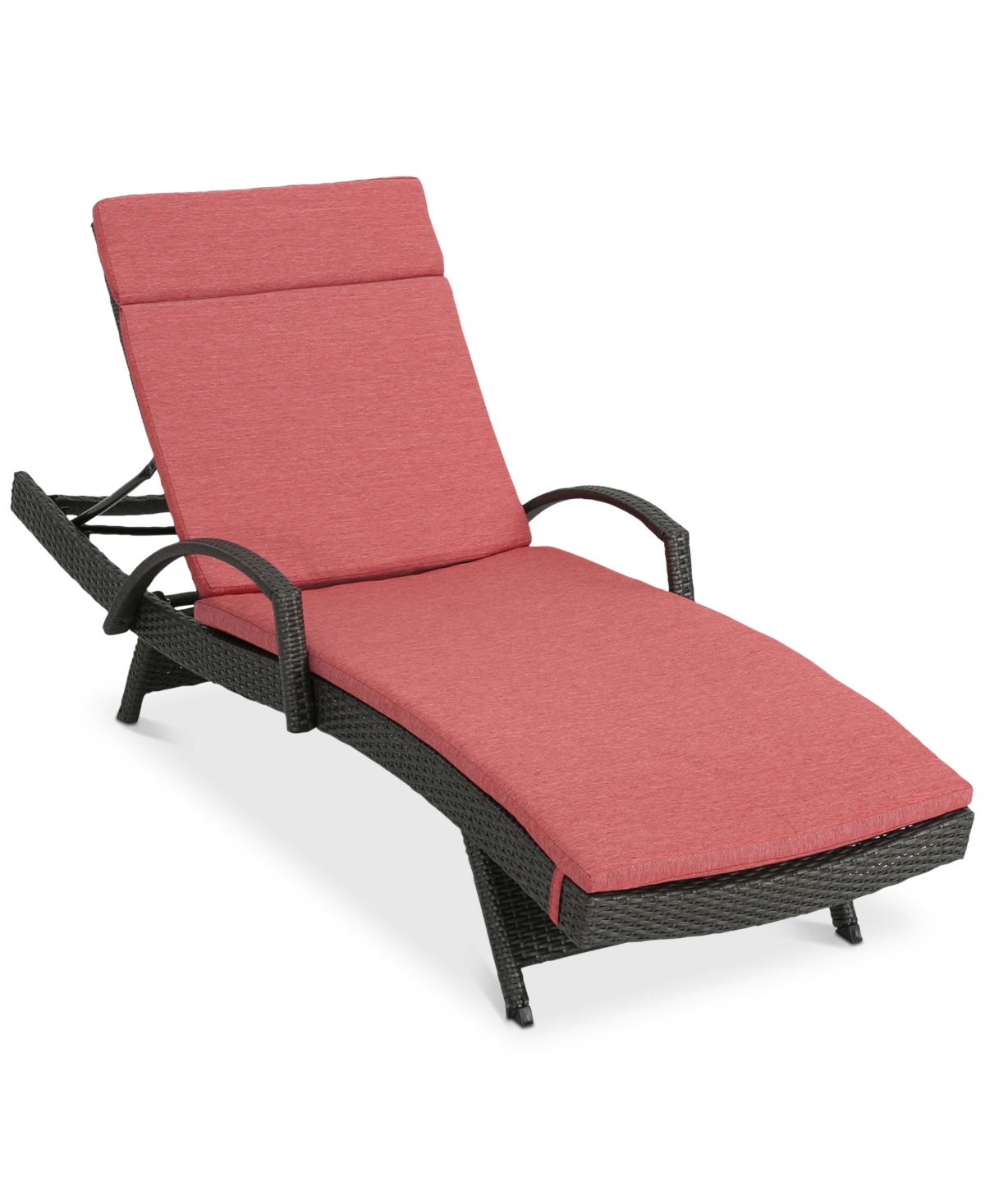 Click here for Baja Outdoor Chaise Lounge - Red prices