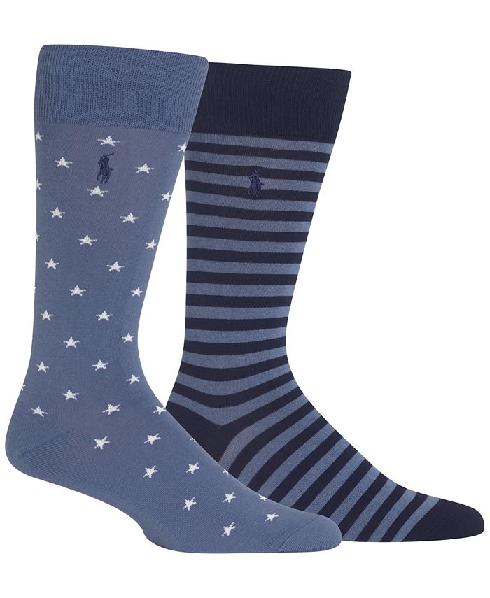 Polo Ralph Lauren Men's 2-Pk. Stars & Stripes Socks - Macy's