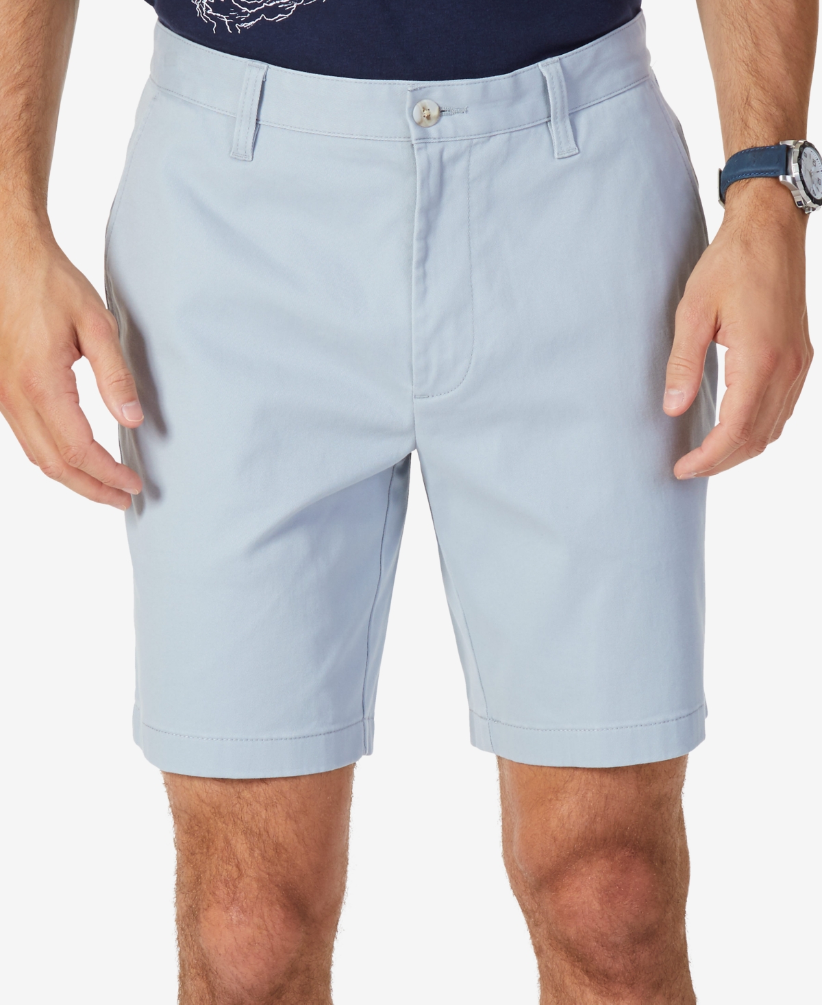 Click here for Nautica Classic-Fit 8.5 Stretch Chino Flat-Front D... prices