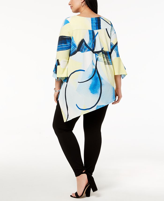 Alfani Plus Size Asymmetrical Top, Created for Macy's - Macy's