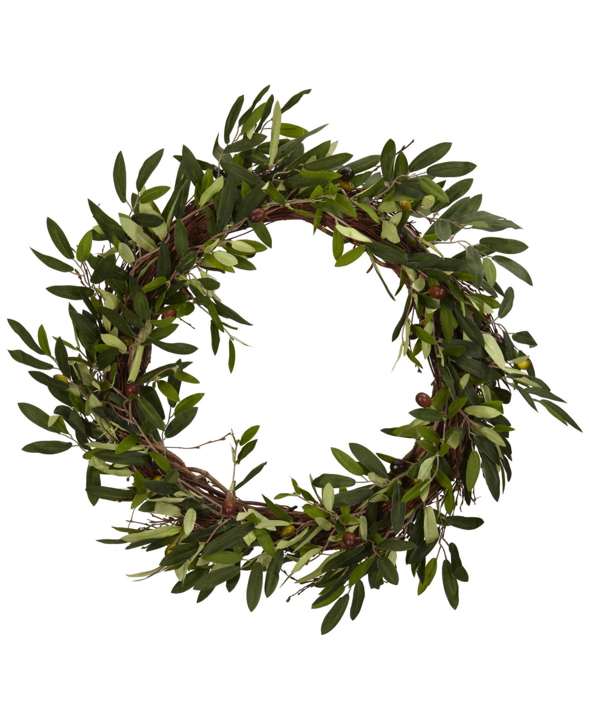 Click here for Nearly Natural 20 Olive Wreath - Green prices