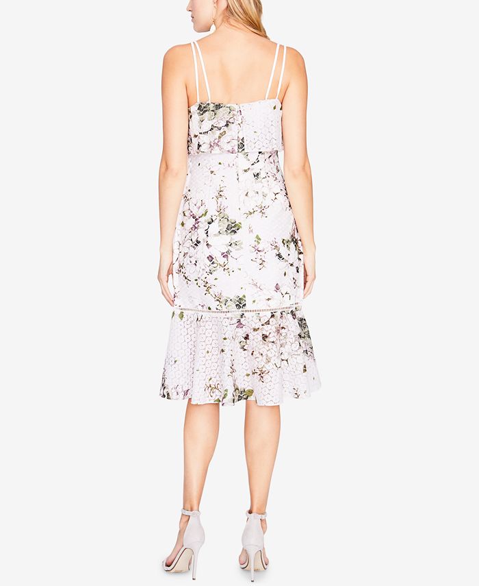 RACHEL Rachel Roy Floral-Print Ruffle Dress - Macy's
