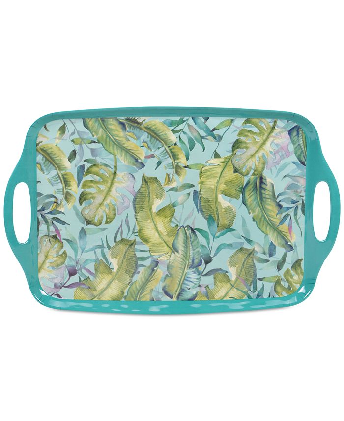Certified International Tropicana Melamine Rectangular Tray with ...