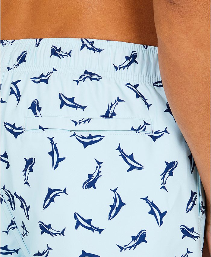 Nautica Men's Shark-Print Swim Trunks - Macy's