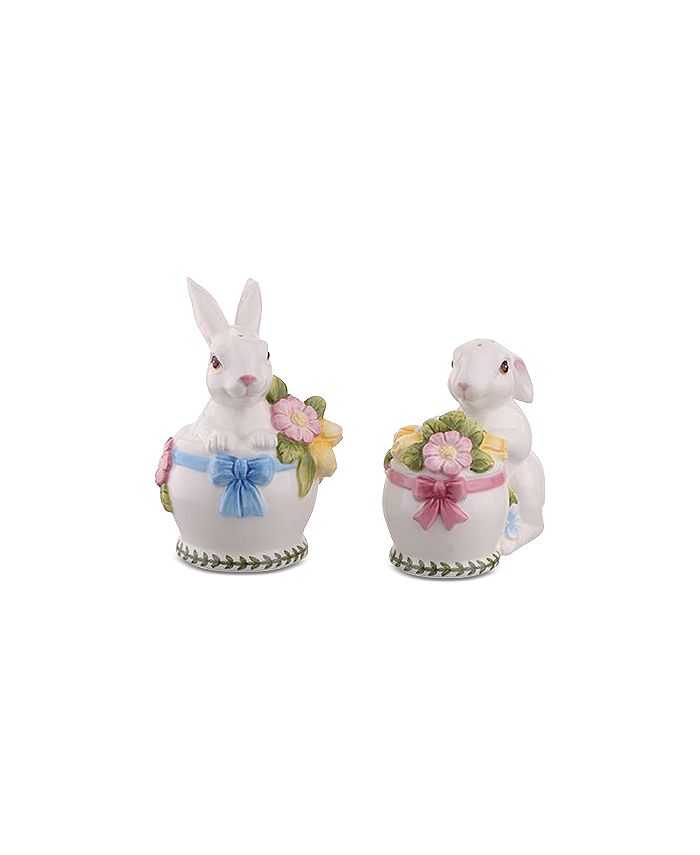 Portmeirion Botanic Garden Terrace Bunny Salt & Pepper Shakers, Set of ...