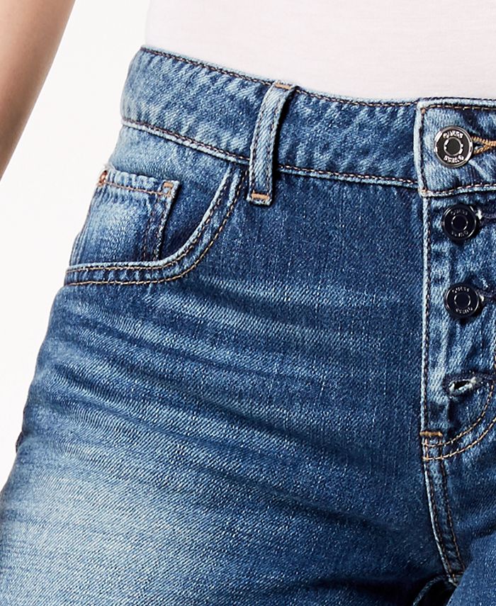 GUESS Cotton Button-Fly Tomboy Jeans - Macy's