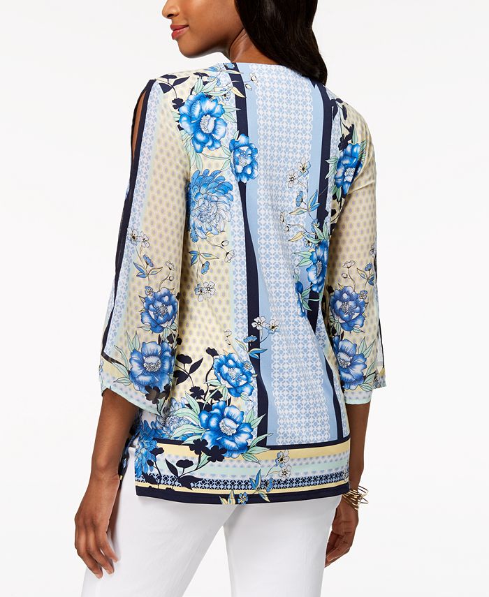 JM Collection Cold-Shoulder Tunic, Created for Macy's - Macy's