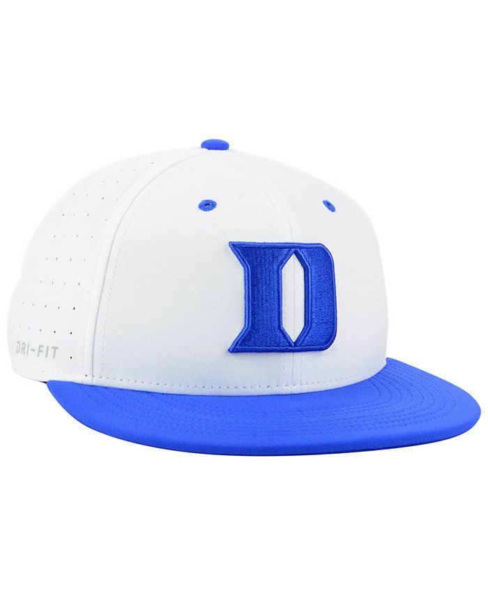 Nike Duke Blue Devils Aerobill True Fitted Baseball Cap - Macy's
