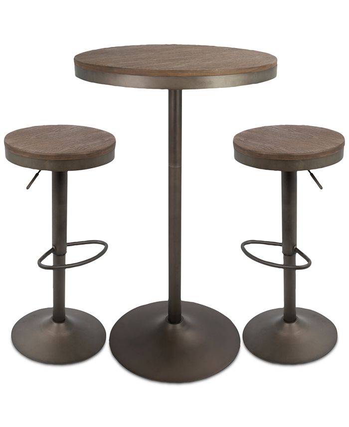 Lumisource Dakota 3-Pc. Pub Set - Macy's