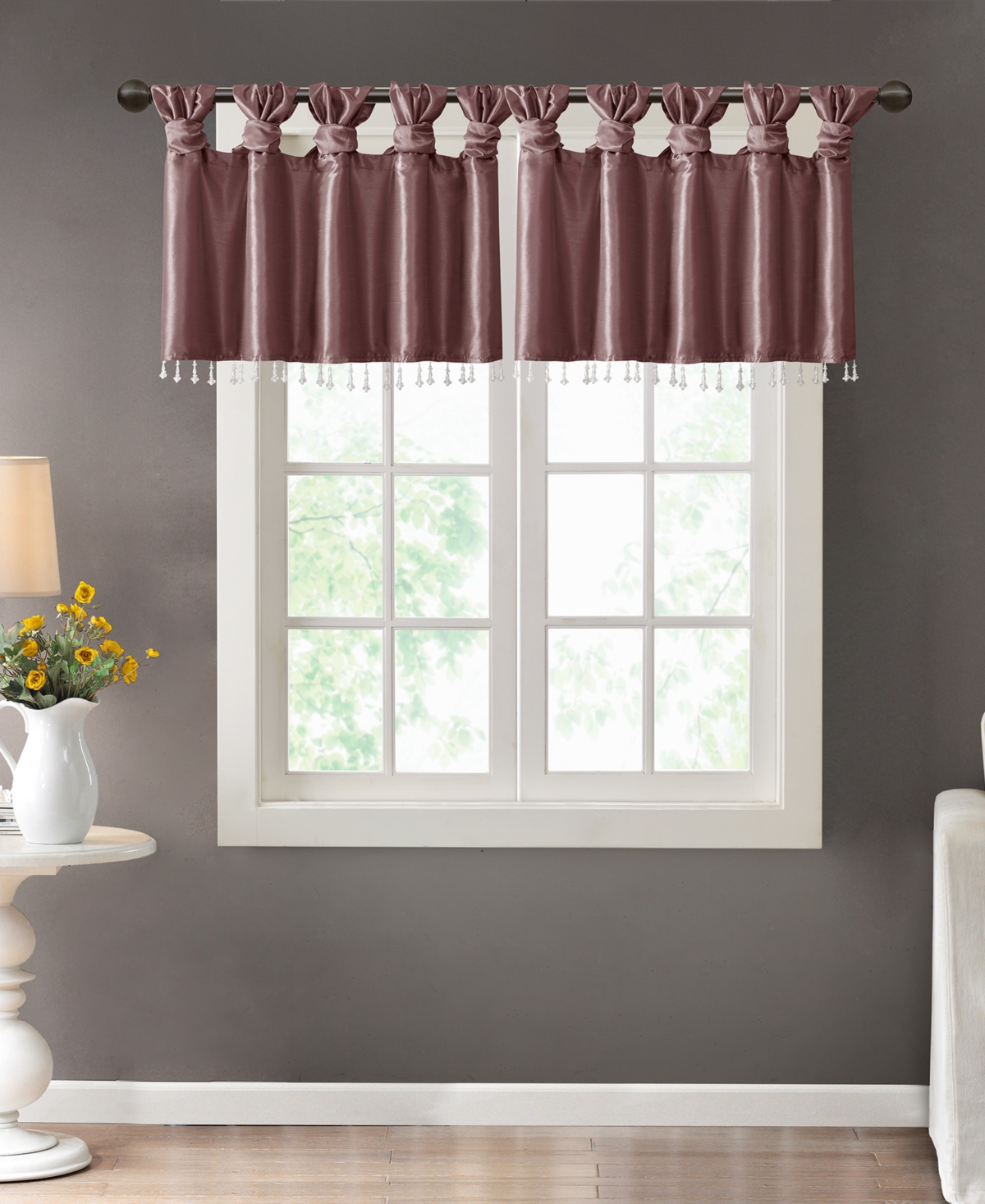 Click here for Madison Park Emilia Lightweight Faux Silk Valance... prices