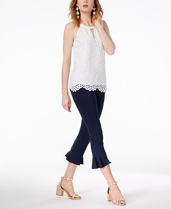 INC International Concepts I.N.C. Lace Keyhole Top, Created for Macy's ...