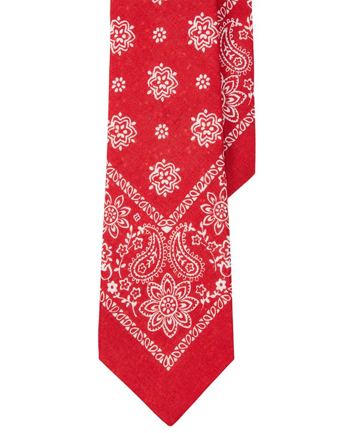 Ralph Lauren Ralph Lauren Men's Bandana Tie - Macy's