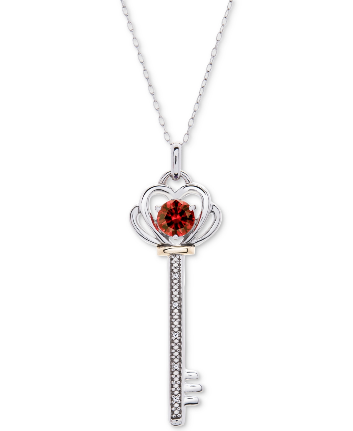 Click here for Lab-Grown Garnet (5/8 ct. t.w.) & Diamond Accent K... prices