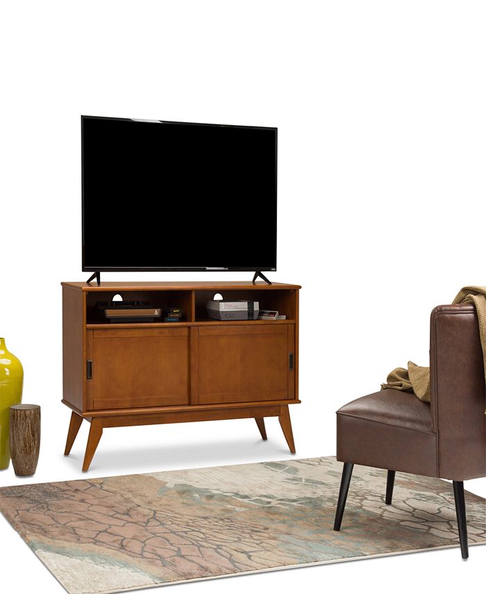 Simpli Home Ednie Tall Media Stand - Macy's