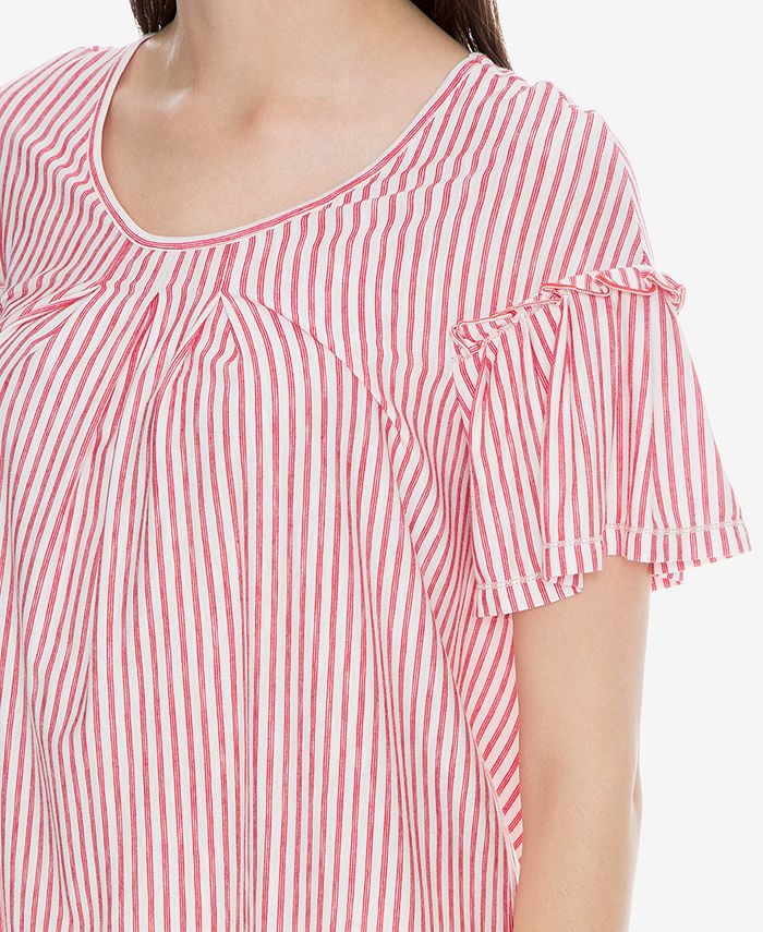 Max Studio London Ruffled-Sleeve Top, Created for Macy's - Macy's