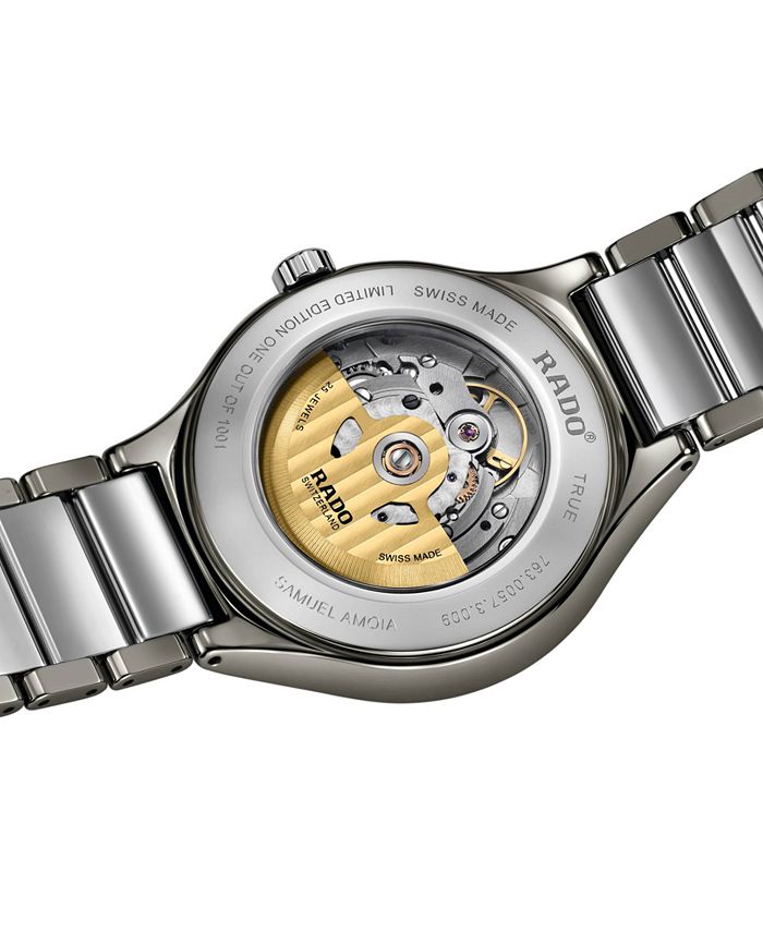 Rado LIMITED EDITION Unisex Swiss Automatic True Blaze Stainless Steel ...