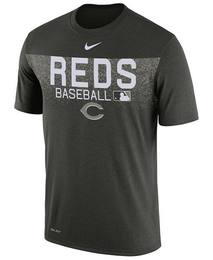 Nike Men's Cincinnati Reds Memorial Day Legend Team Issue T-Shirt - Macy's