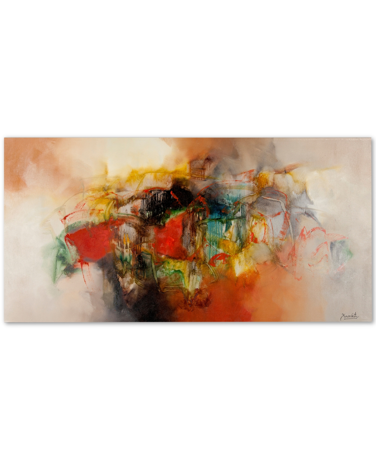 Click here for Zavaleta Abstract Vi Canvas Art - 47 x 24 prices