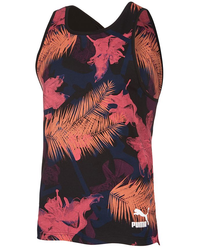 Puma Men's Tropical Printed Tank Top - Macy's