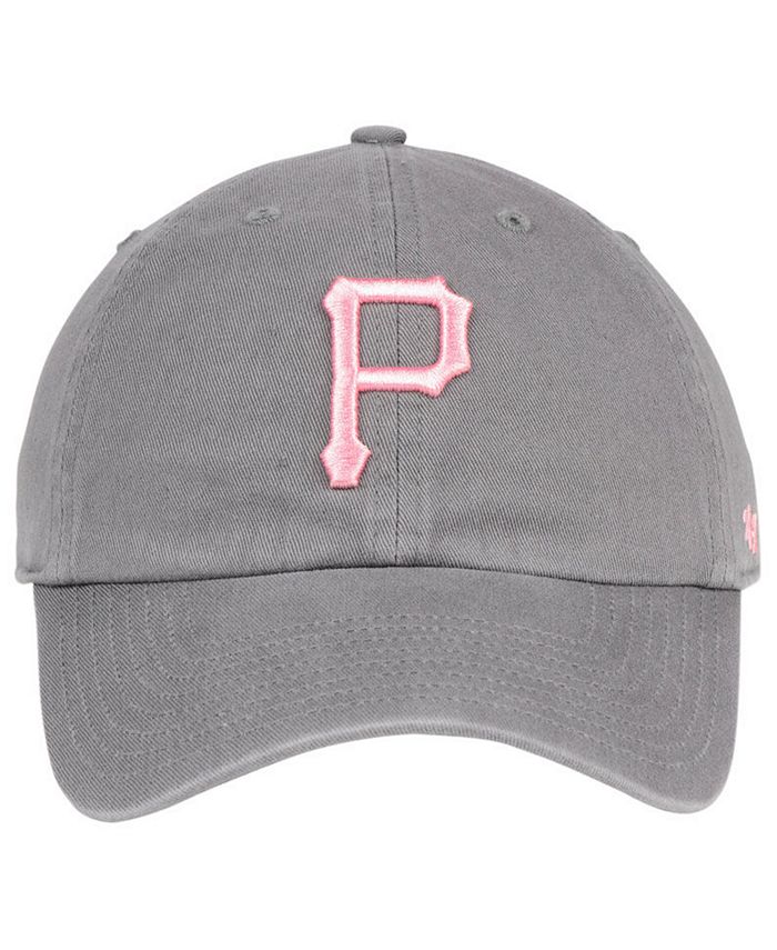 '47 Brand Pittsburgh Pirates Dark Gray Pink CLEAN UP Cap - Macy's