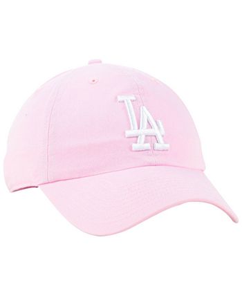 '47 Brand Los Angeles Dodgers Pink CLEAN UP Cap - Macy's