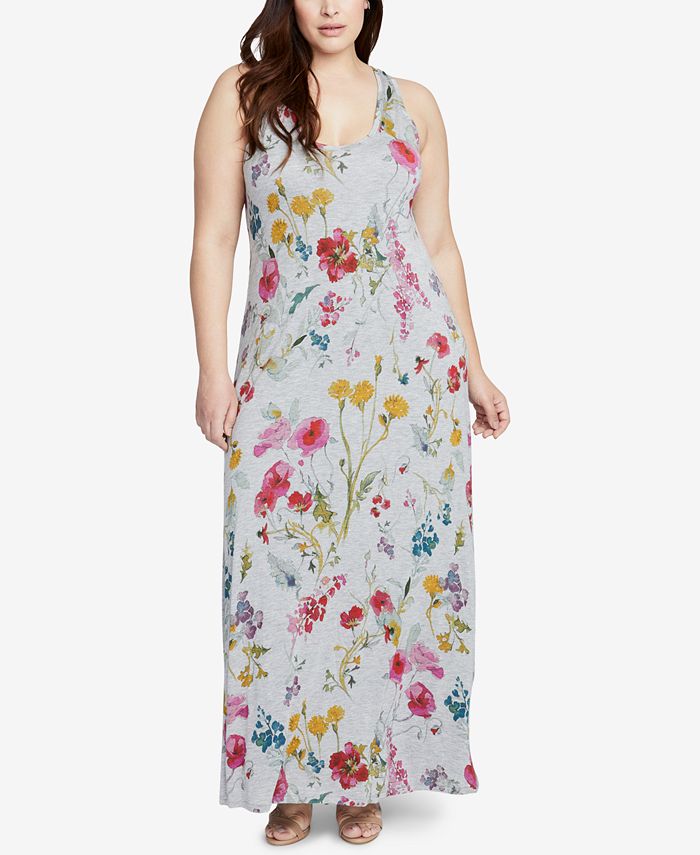 RACHEL Rachel Roy Trendy Plus Size Racerback Maxi Dress - Macy's